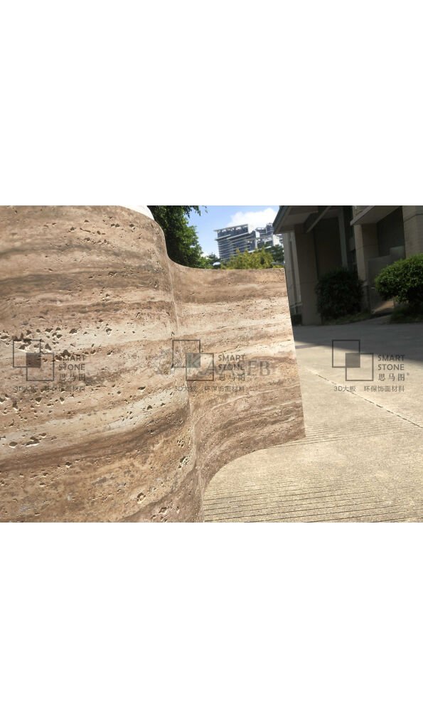 Flexible Stone MCM Veneer Linear Travertine for Wall Cladding good for ...